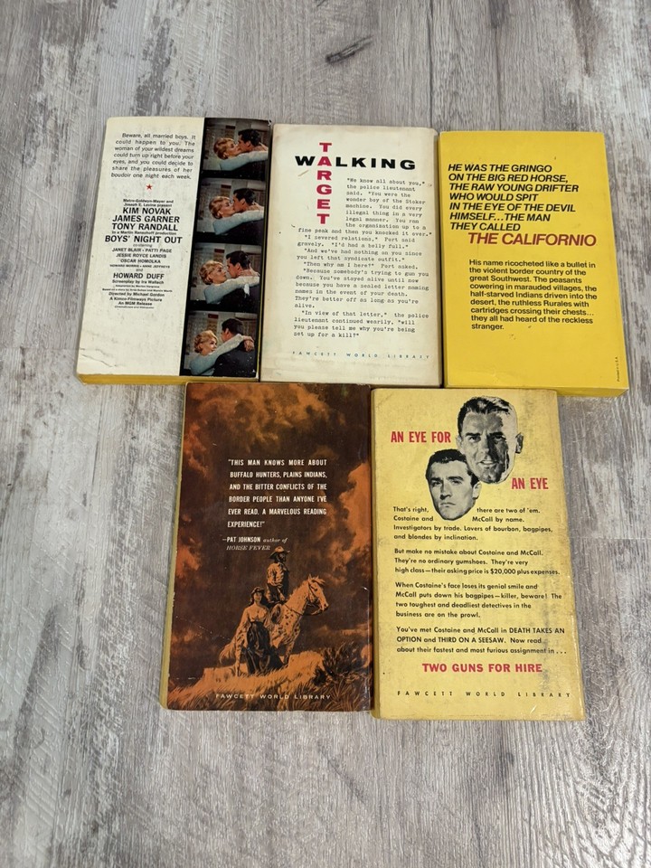 Fawcett Gold Medal Book Lot #2 - 15 Pulp Fiction Paperbacks | eBay
