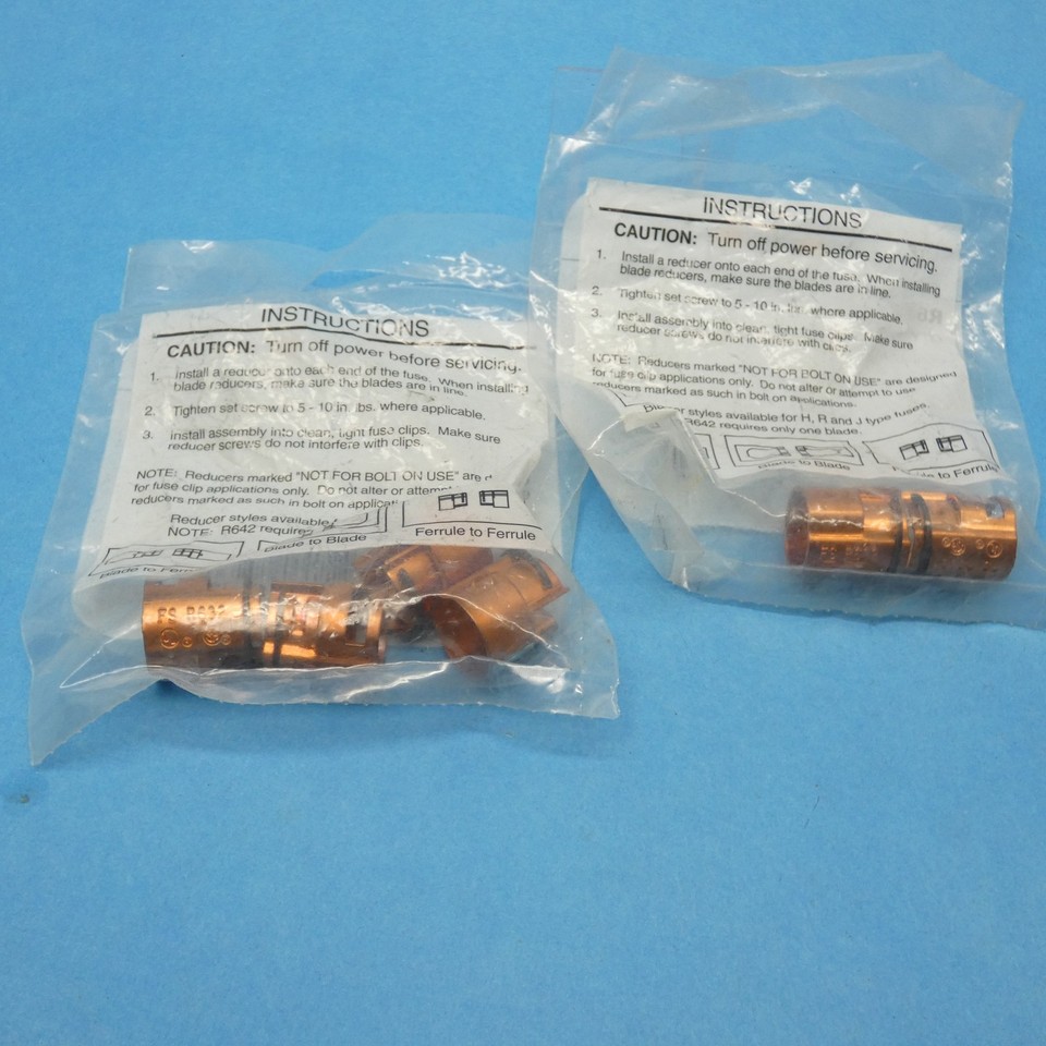 Mersen R632 Qty (3) Fuse Reducer 30 Amp Fuse To 60 Amp Clip Class R 600 ...