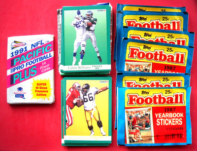 NFL FOOTBALL - I UNOPENED PACK + 11 OTHER PACKS - READ DESCRIPTION ...