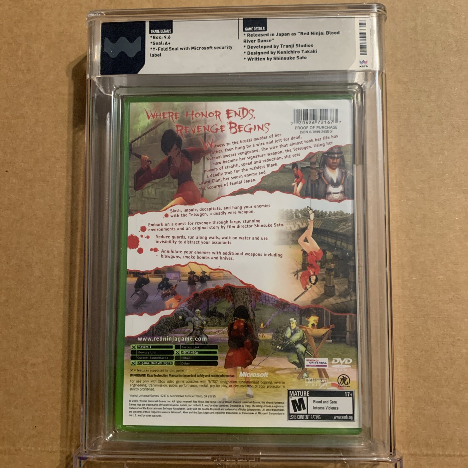 Red Ninja: End of Honor (Microsoft Xbox, 2005) for sale online | eBay