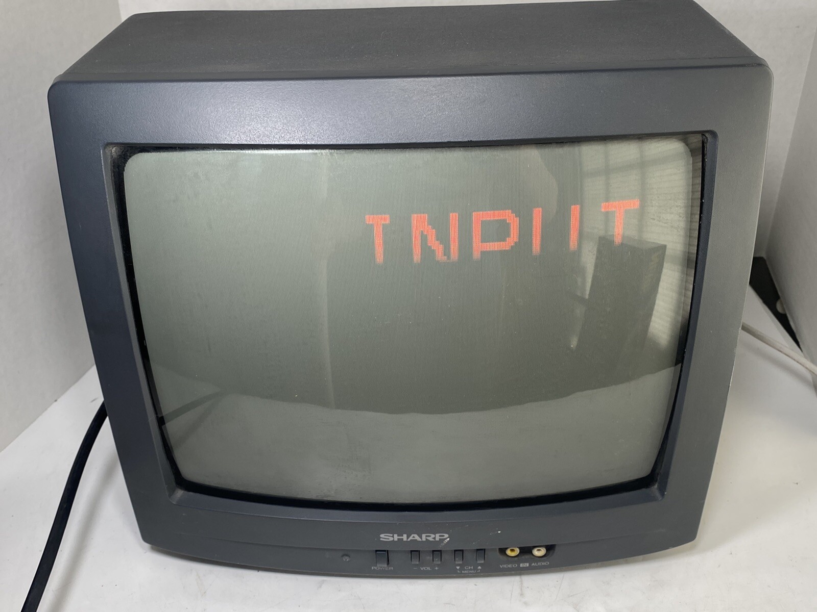 SHARP 13" CRT TV Retro Gaming Color Television Model 13N-M100B Tested ...