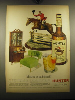 1949 Hunter Whiskey Ad - Modern or traditional? | eBay