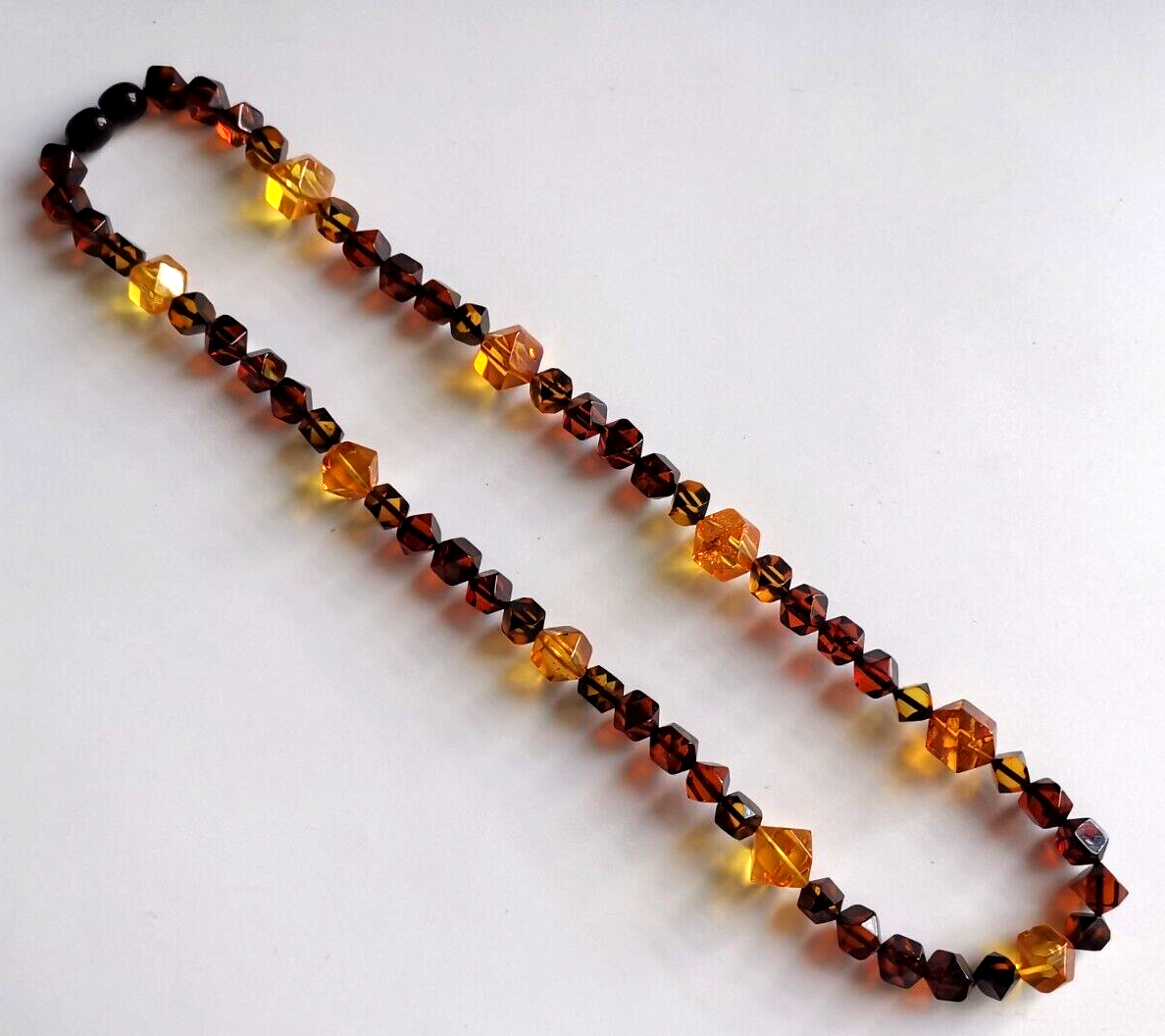 VINTAGE BALTIC AMBER STONE BEADS NECKLACE | eBay