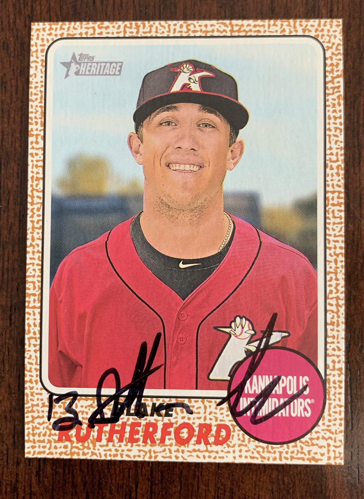 Blake Rutherford Auto Signed 2017 Topps Heritage Minors White Sox | eBay
