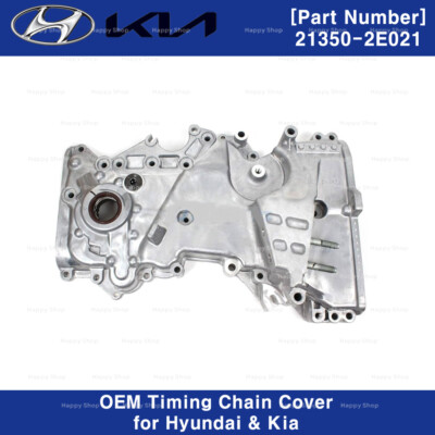 213502E021 OEM Timing Chain Cover for Hyundai Elantra 14-15 Kia Soul 11 ...