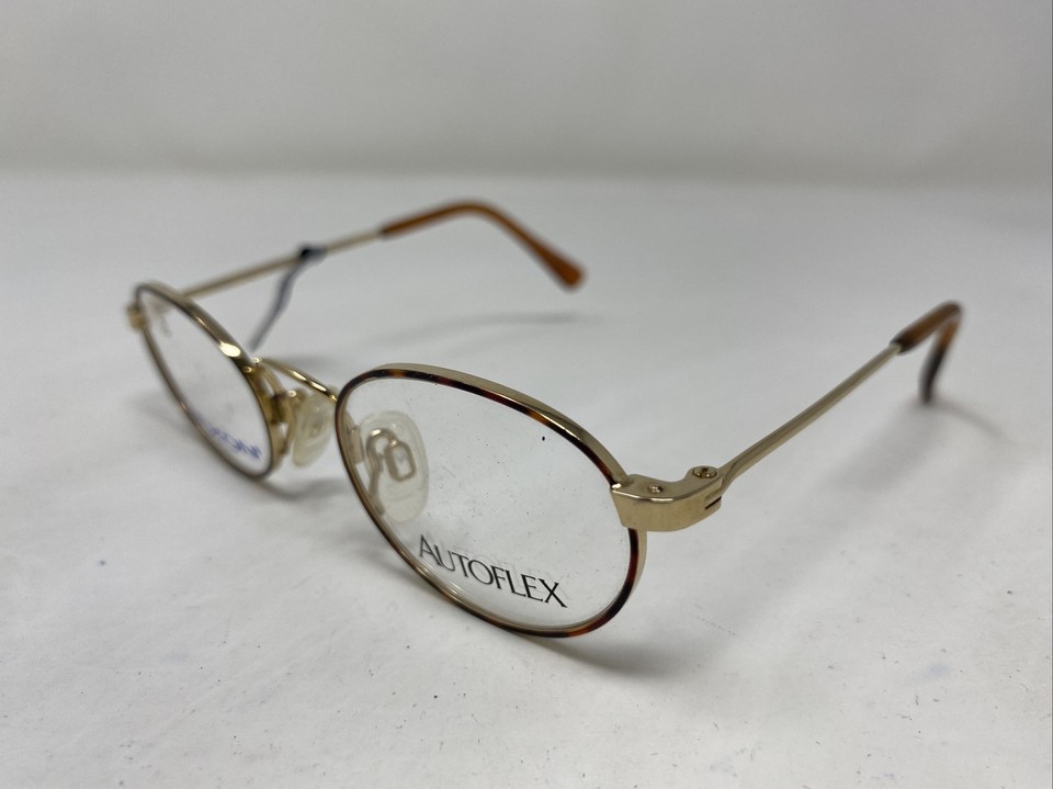 Autoflex 84 HAVANA/GP 41-18-115 Gold Plated Full Rim Eyeglasses Frame ...