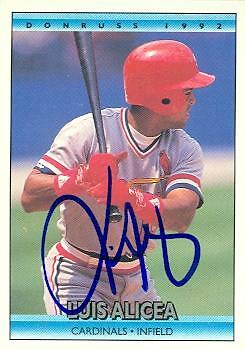 Luis Alicea autographed Baseball Card (St. Louis Cardinals) 1992 ...