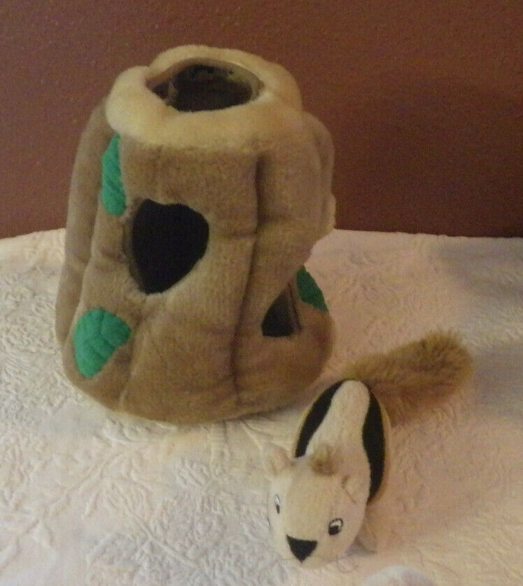 Plush Puppies Squirrel W/Tree Stump Plush Stuffed Animal 8" Tall | eBay