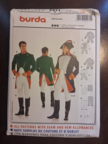 Burda 2471 Napoleon Adult Men Man Boy Teen Cosplay | eBay