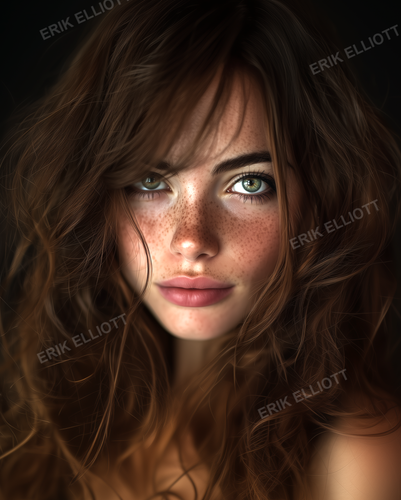 Brunette Model Picture 8x10 Art Print Photo Gorgeous Woman Portrait ...
