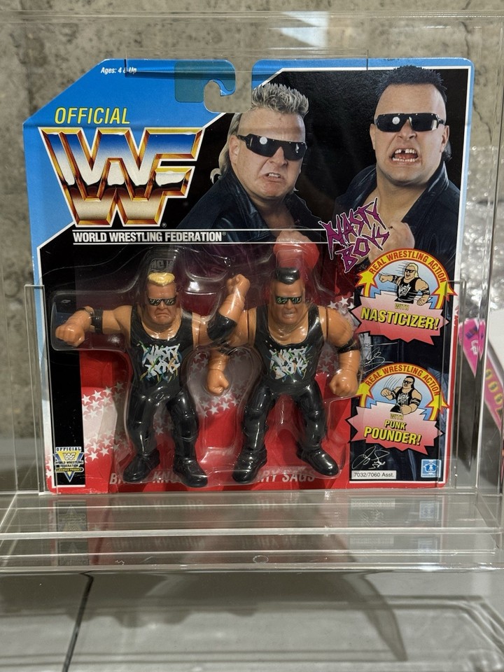 WWF Hasbro MOC Nasty Boys Knobs & Sags Wrestling Action Figure NEW MOC ...