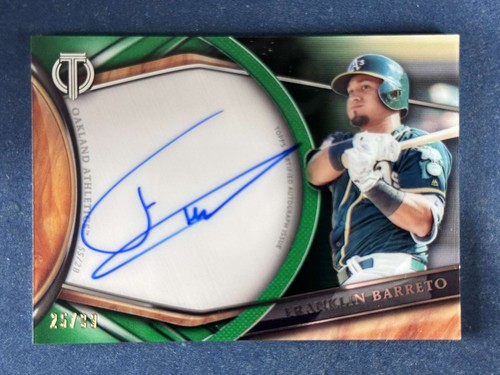 2018 Topps Tribute Green Franklin Barreto Autograph Athletics /99 | eBay