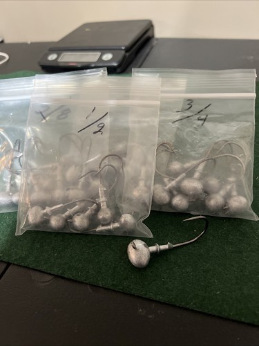 Unpainted Football Jig Lot (34) Multiple Sizes | eBay
