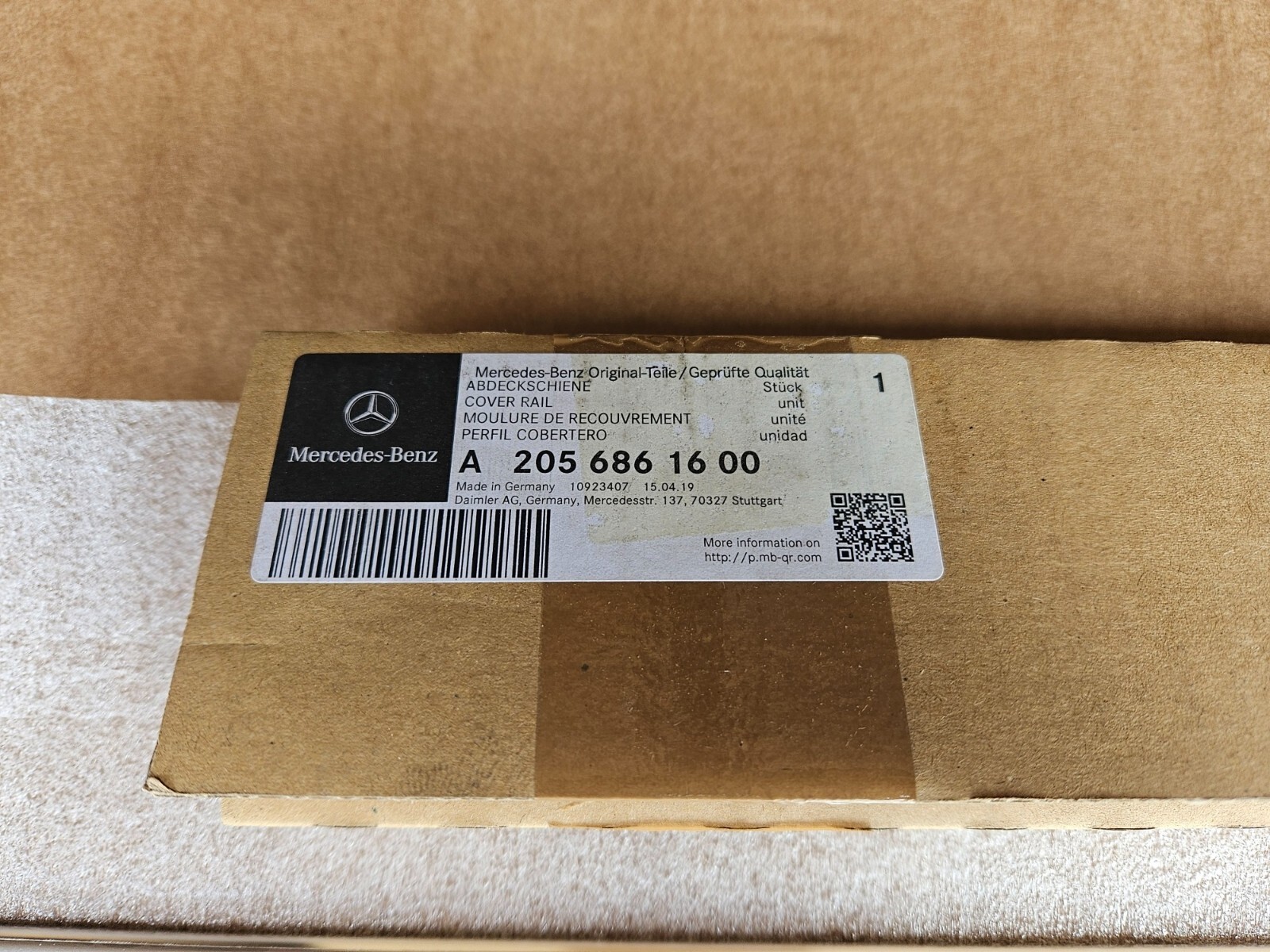 Original Mercedes-Benz Abdeckschiene Einstiegsleiste W205 W213 X253 ...