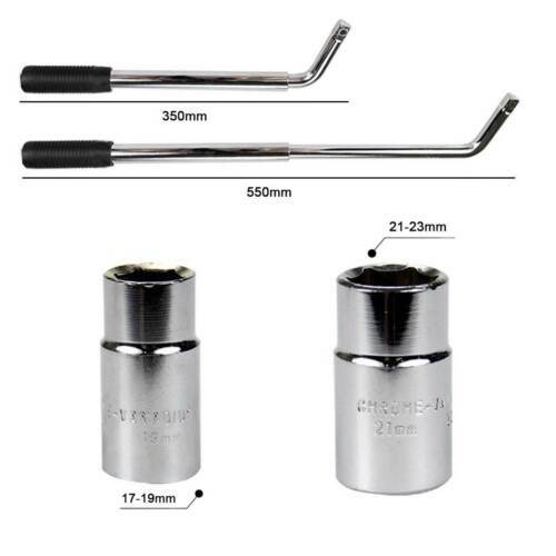 Heavy Duty 2 Ton Scissor Jack + Extendable Wheel Wrench Car Van Repair ...