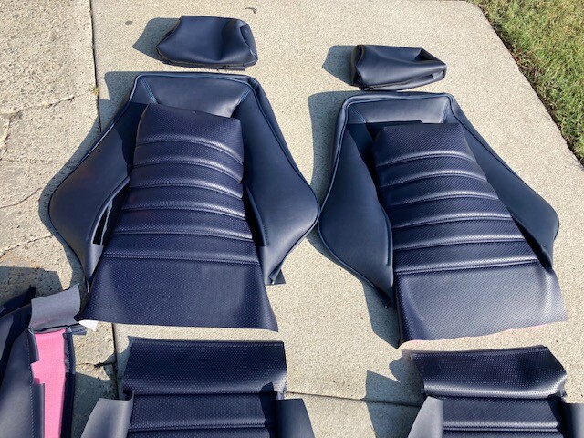 RECARO SE UPHOLSTERY SEAT KIT SET GERMAN VINYL BEAUTIFUL NEW | eBay