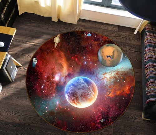 3D Red Planet O3446 Game Rug Mat Round Elegant Photo Carpet Mat Eve ...