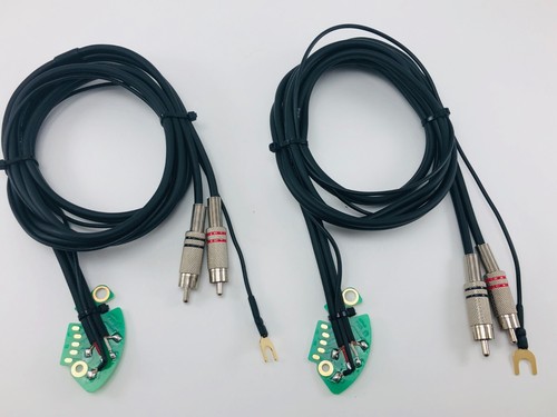 2 RCA Phono Cables for Technics SL 1200 | SL 1210 | MK2 | MK3 | MK5 ...