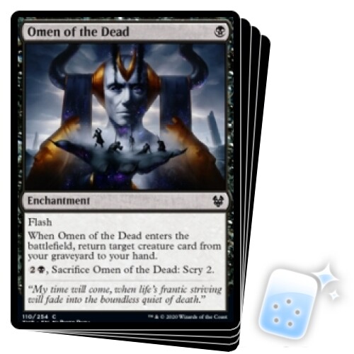 Omen Of The Dead X4 M/NM Magic: The Gathering MTG Theros Beyond Death ...