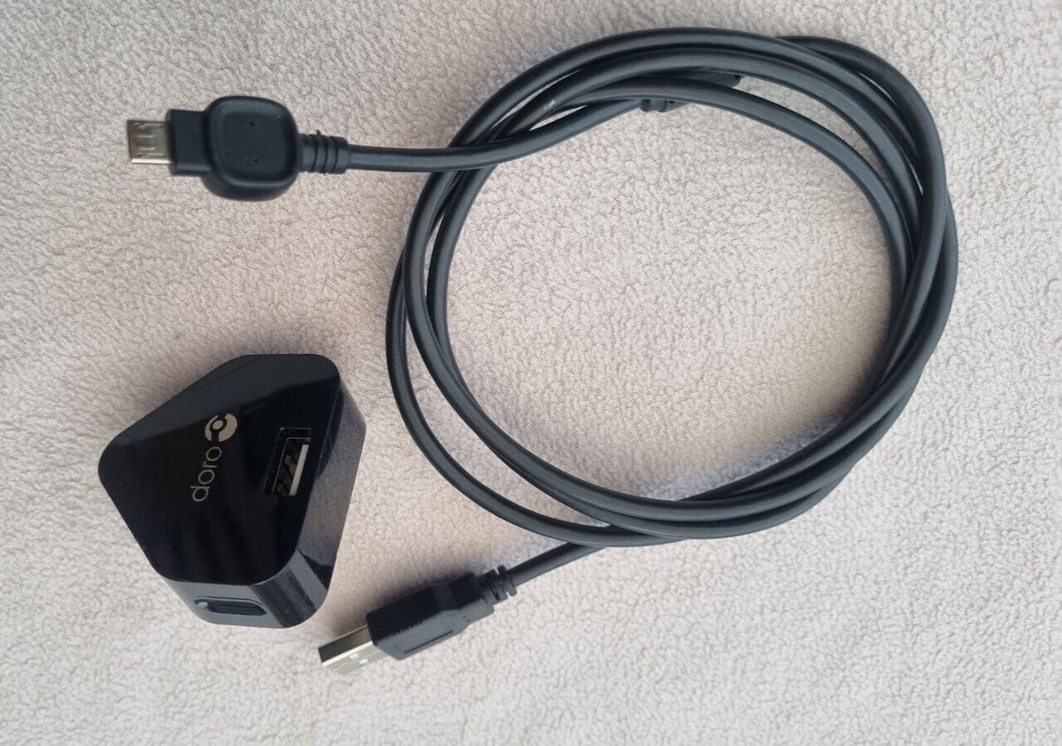 Micro USB Charger Port Genuine Doro Wall Charger & Micro USB Cable For ...