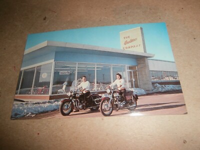 Vintage Original Indian 700 Matchless 650 Motorcycle Postcard Chicopee ...