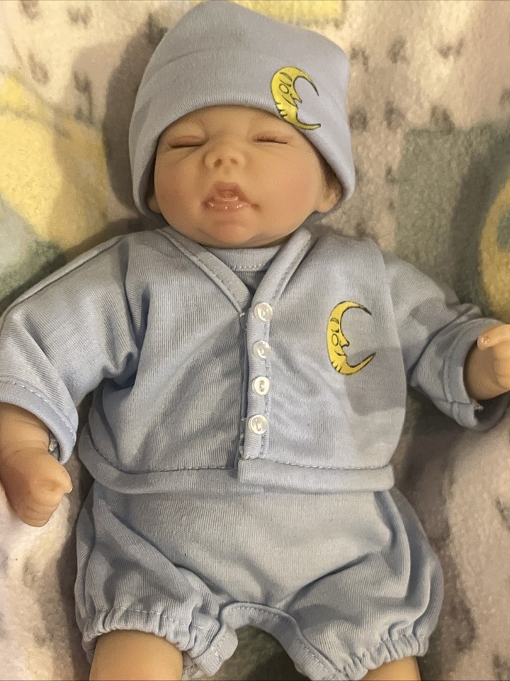 Ashton Drake Doll “Lullaby Goodnight” Little Lullaby Babies Blue Outfit ...