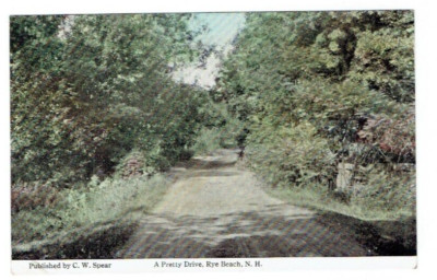 A Pretty Drive Rye Beach New Hampshire NH Postcard Unposted | eBay