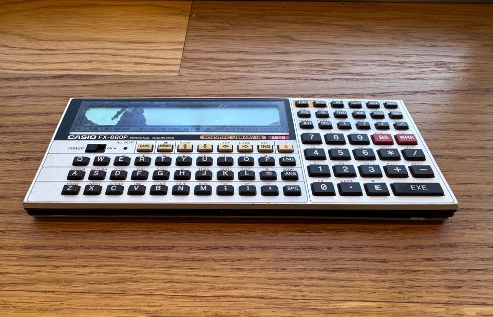 Vintage CASIO FX-880P Personal Computer Programmable Basic Calculator ...