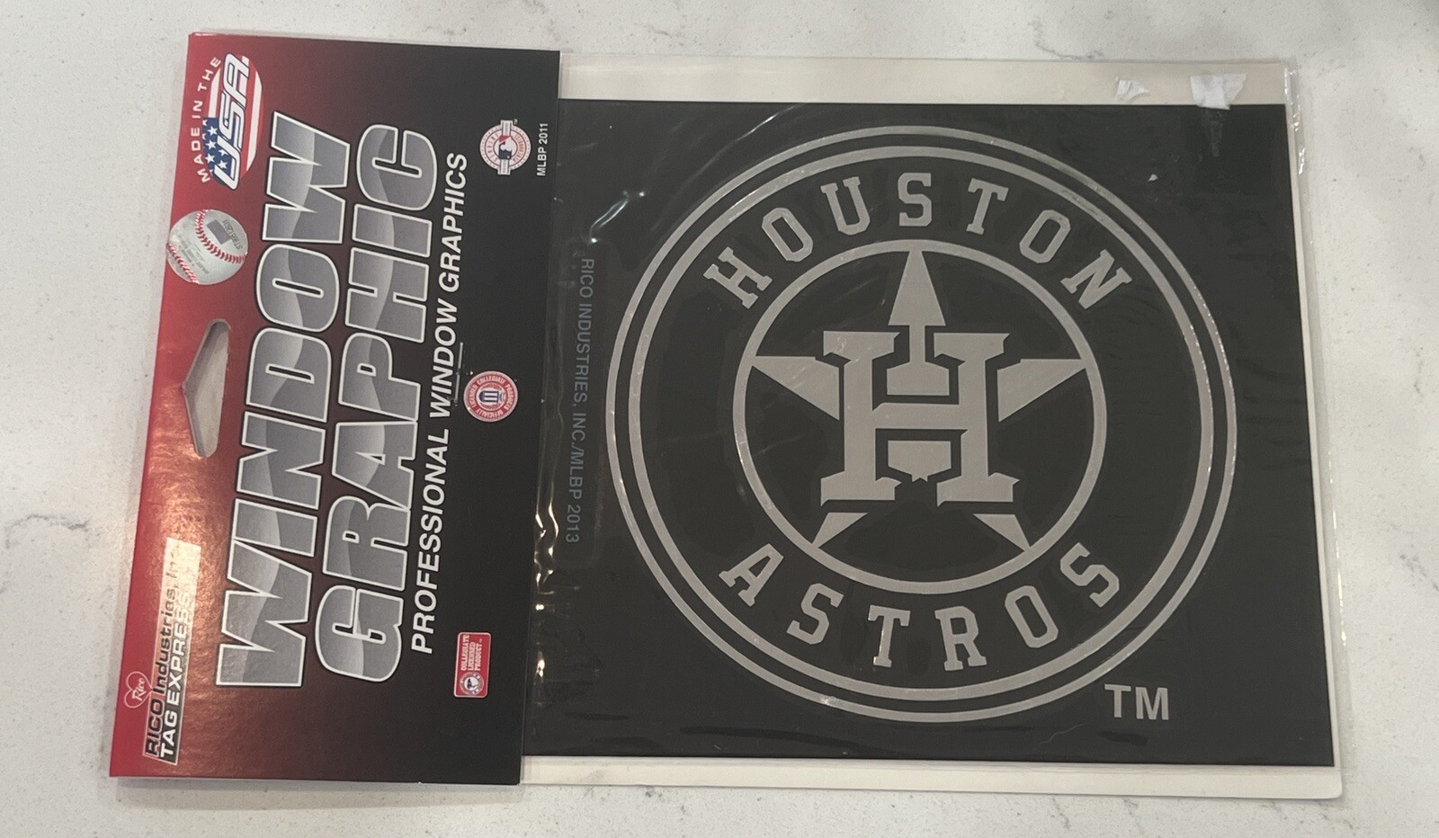 Houston Astros Decal Chrome Baseball Rico Window Graphic 5 " MLB ...