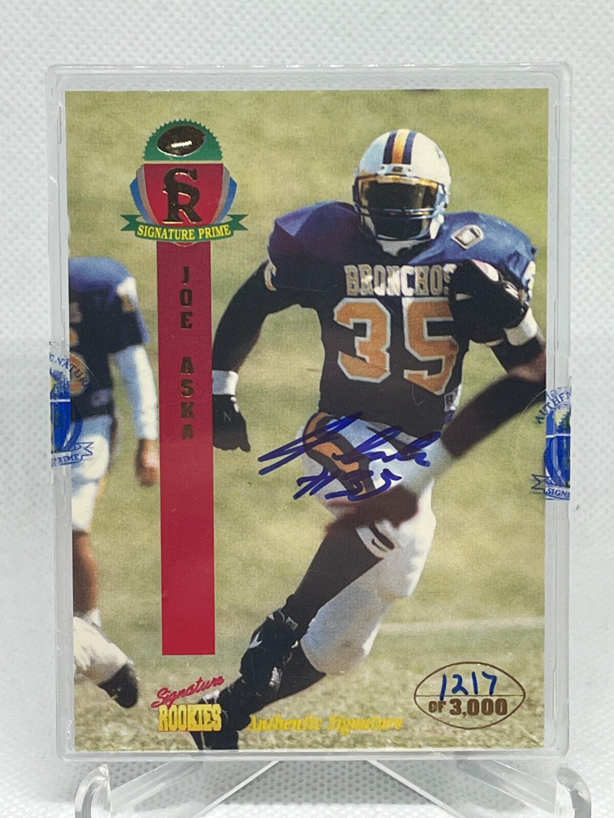 Joe Aska 1995 Signature Rookies Prime #2 Autograph /3000 Auto Factory ...