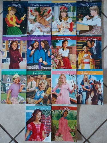 EX+++ 14 AMERICAN GIRL DOLL BOOKS lot Molly Rebecca Josefina Kit ...