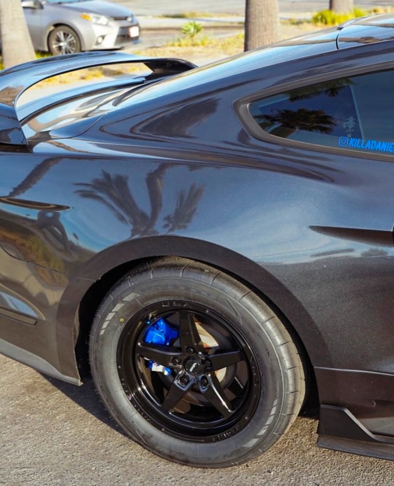 2 VMS RACING STAR 5 SPOKE REAR DRAG RACE RIMS WHEELS 17X10 5X114.3 54 ...