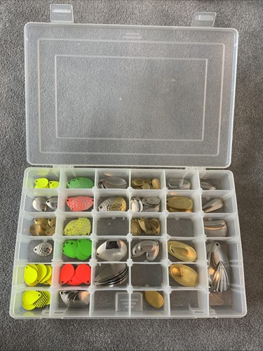 Job lot of hundreds of spinner blades in storage box | eBay UK