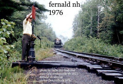Wolfeboro RR 250 Fernald station NH Don Hallock jul1976 Glossy Prints ...
