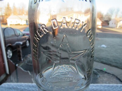 TREQ Milk Bottle Millner Dairy Co Inc Norfolk VA Very Old | eBay