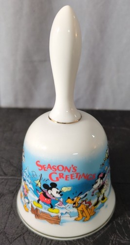 WALT DISNEY COLLECTION CHRISTMAS 1985 BELL SEASON'S GREETINGS MICKEY ...
