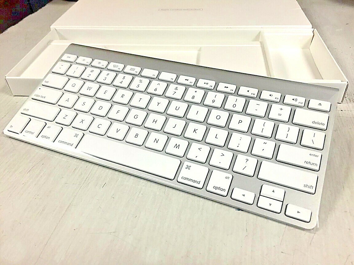 New Apple Wireless Bluetooth Keyboard Aluminum IMac Mac Mini A1314 MC184LL B AA 885909512263 EBay