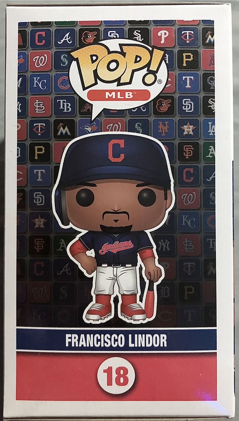 FUNKO POP VINYL MLB BASEBALL CLEVELAND INDIANS #18 FRANCISCO LINDOR ...