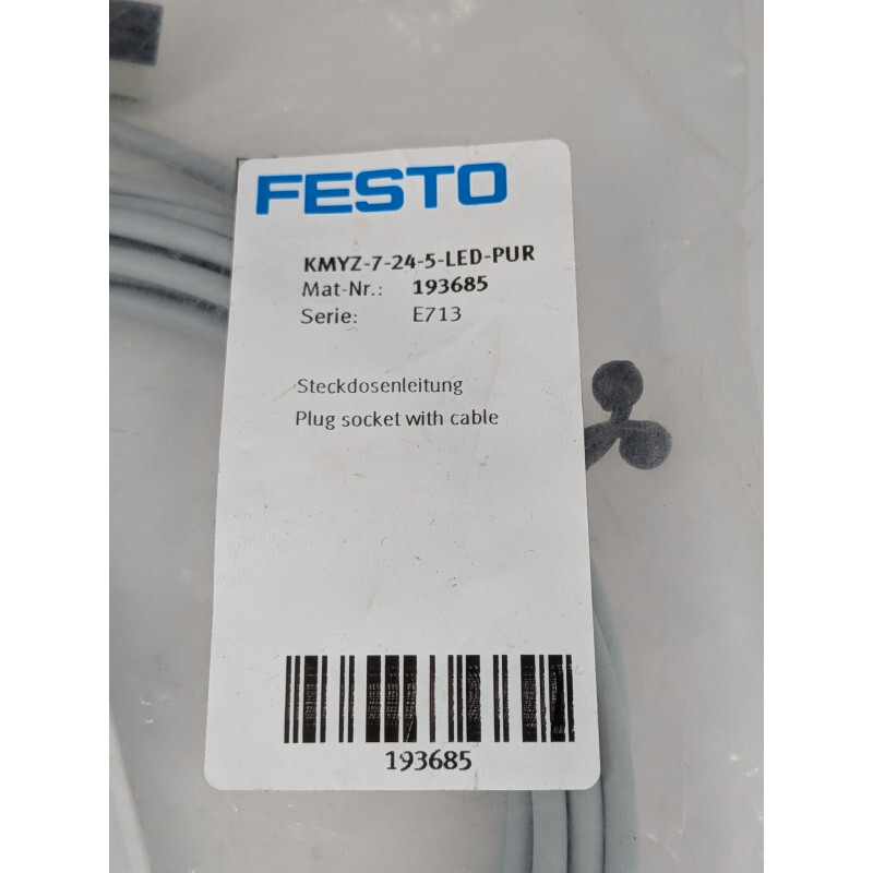 FESTO 193685 Cable KMYZ-7-24-5-LED-PUR | eBay UK