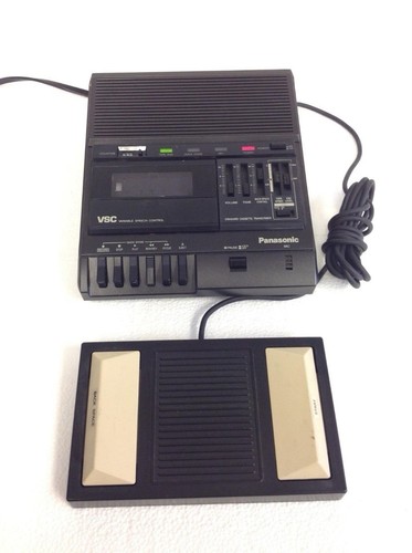 Panasonic RR-830 VSC Cassette Tape Transcriber w/ Foot Pedal RP-2692 ...