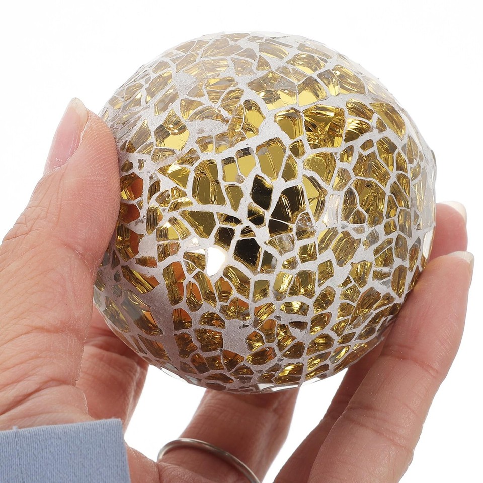 4pcs Mosaic Ball Home Sphere Ball Home Mosaic Sphere Decorative Glass ...