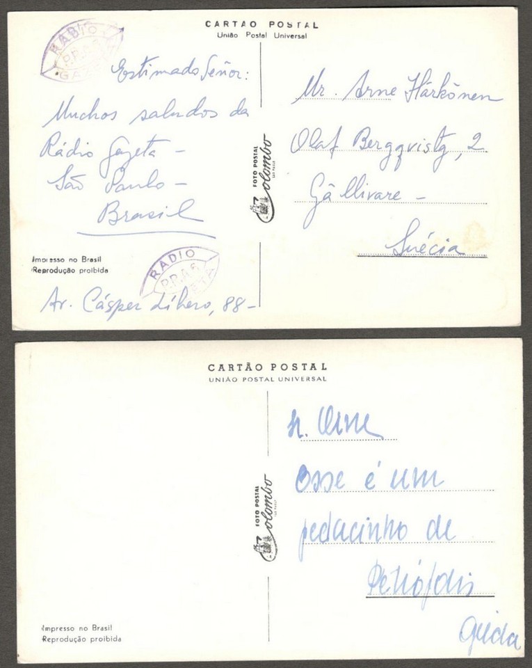 (AOP) Brazil Sao Paolo & Curitiba vintage real photo postcards (2) | eBay