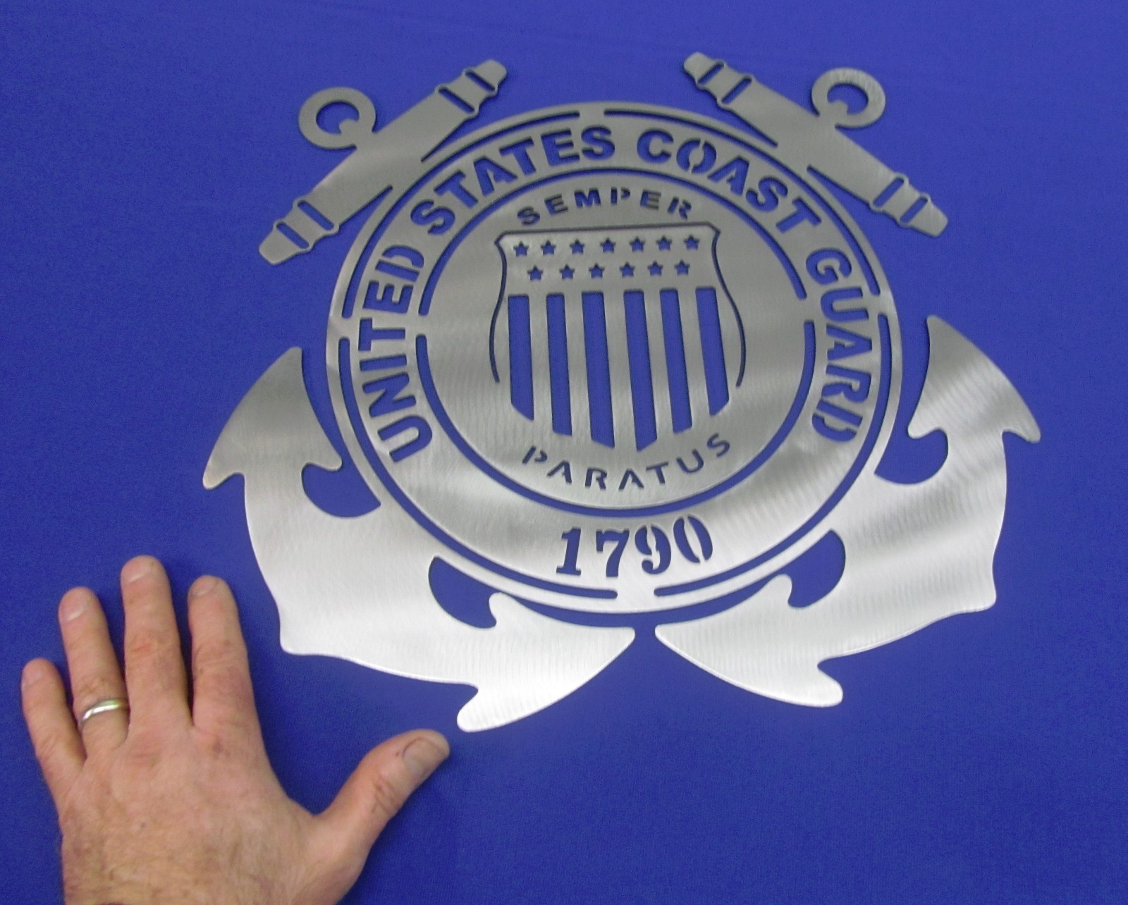 United States Coast Guard Sign Wall Art Plasma Cut Steel USA Military ...