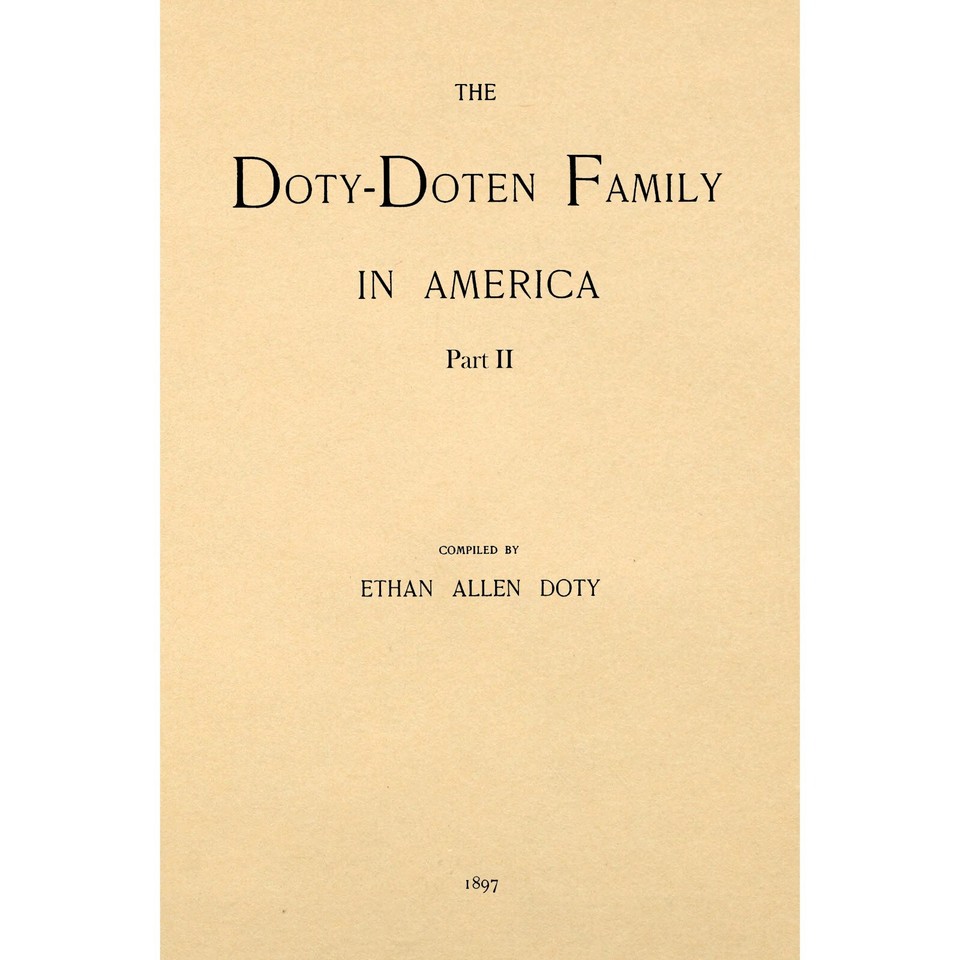 Doty-Doten family in America | eBay