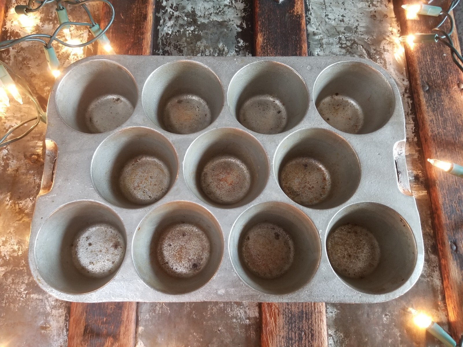 Vintage Plated Wagner Ware Style "S" (1337) Cast Iron Muffin Gem Pan | eBay