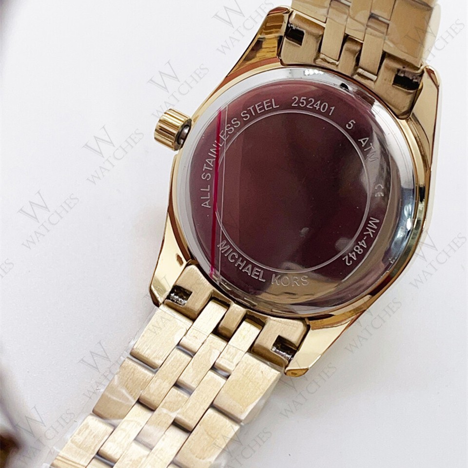 Michael Kors MK4842 Petite Lexington Pavé Green Dial Quartz Women's ...