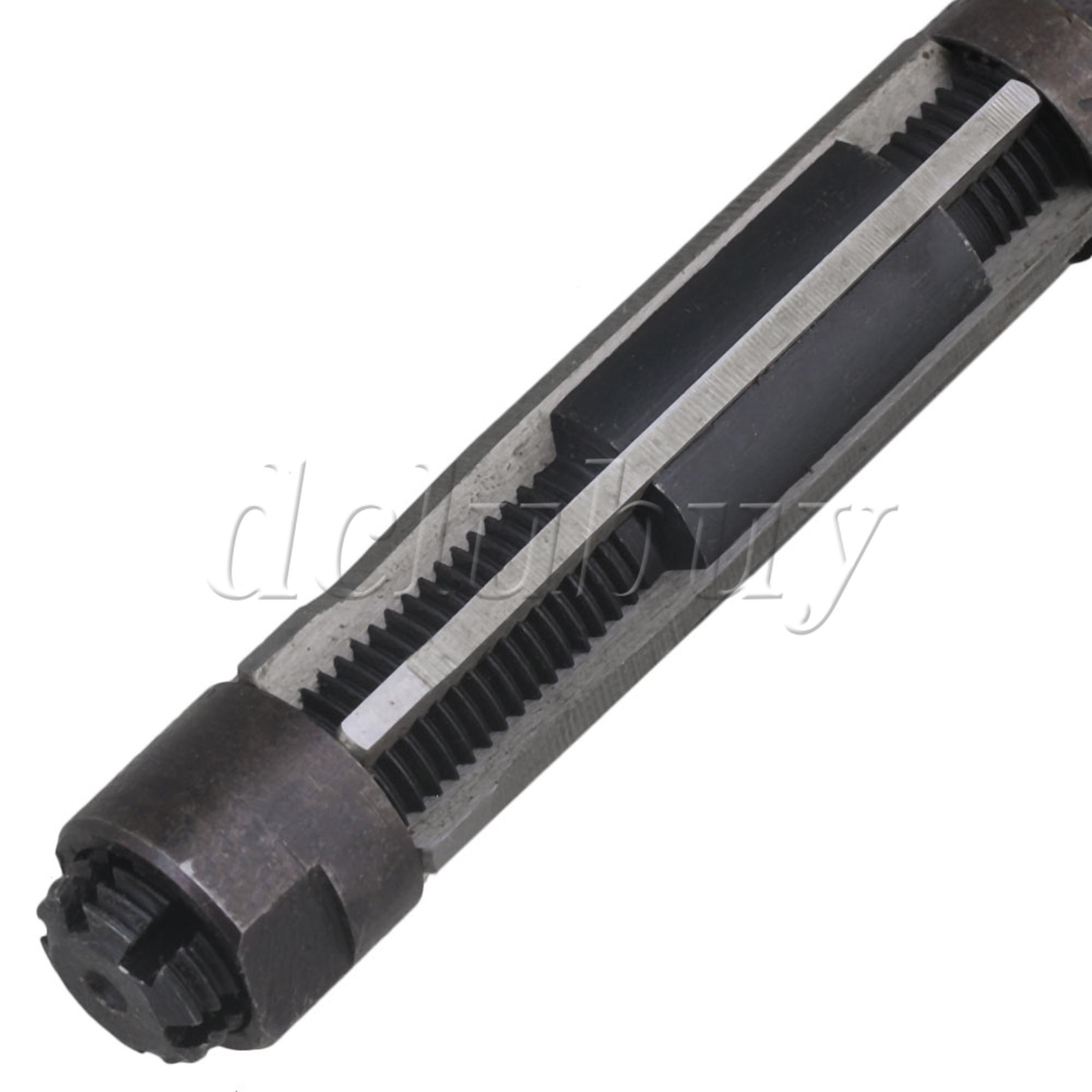 Adjustable Diameter Hand Reamer HSS 6 Straight Flute Milling Tool 19 ...