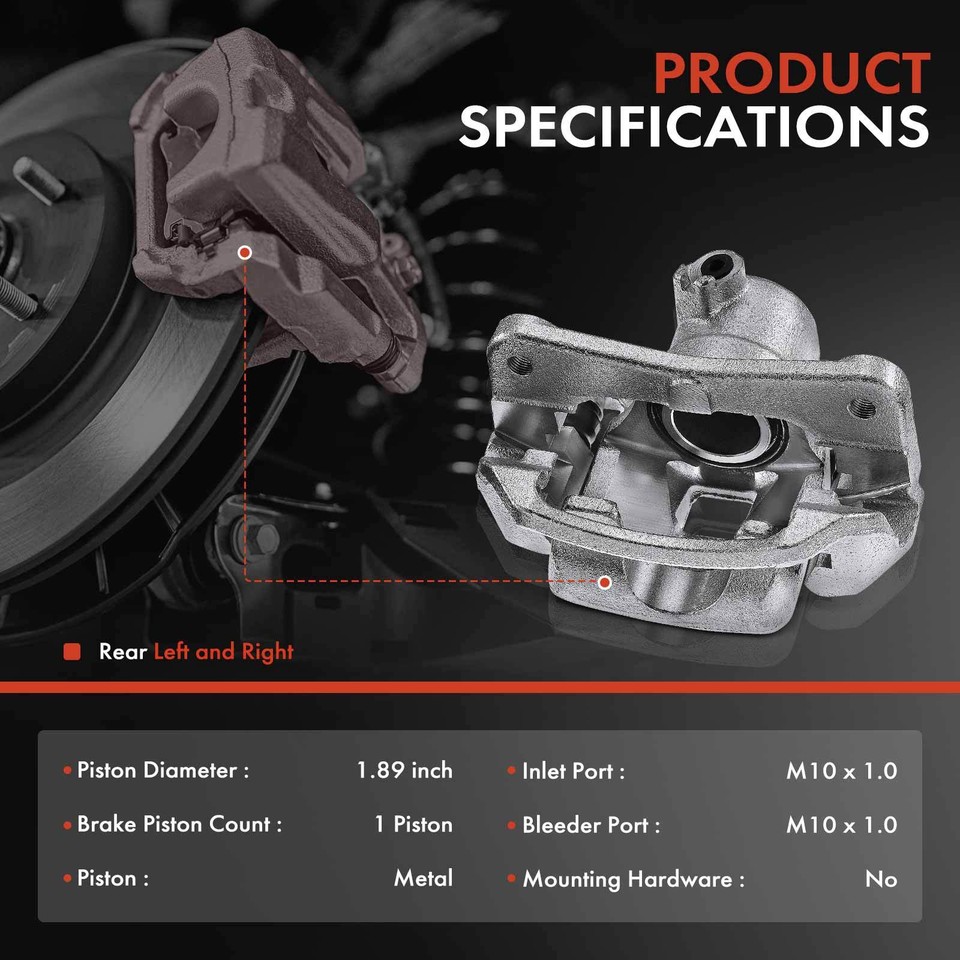 2x Rear LH & RH Brake Calipers w/Bracket for Lexus LX470 Toyota Land ...