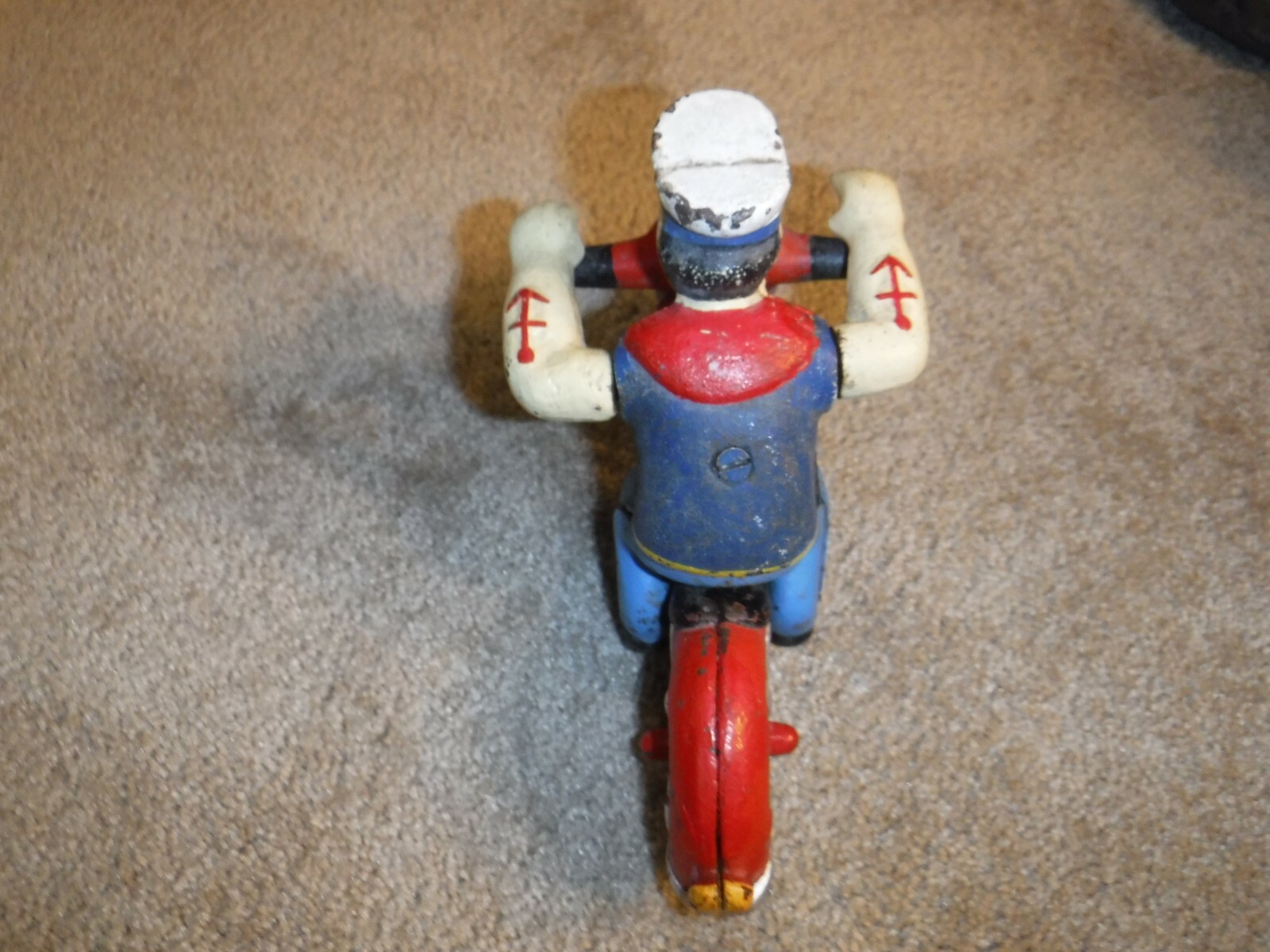 Vintage Popeye On a Motorcycle Diecast Model Toy | eBay
