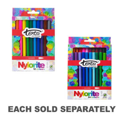 Texta Nylorite Drawing Coloured Water Based Ink Markers Art Sketch ...